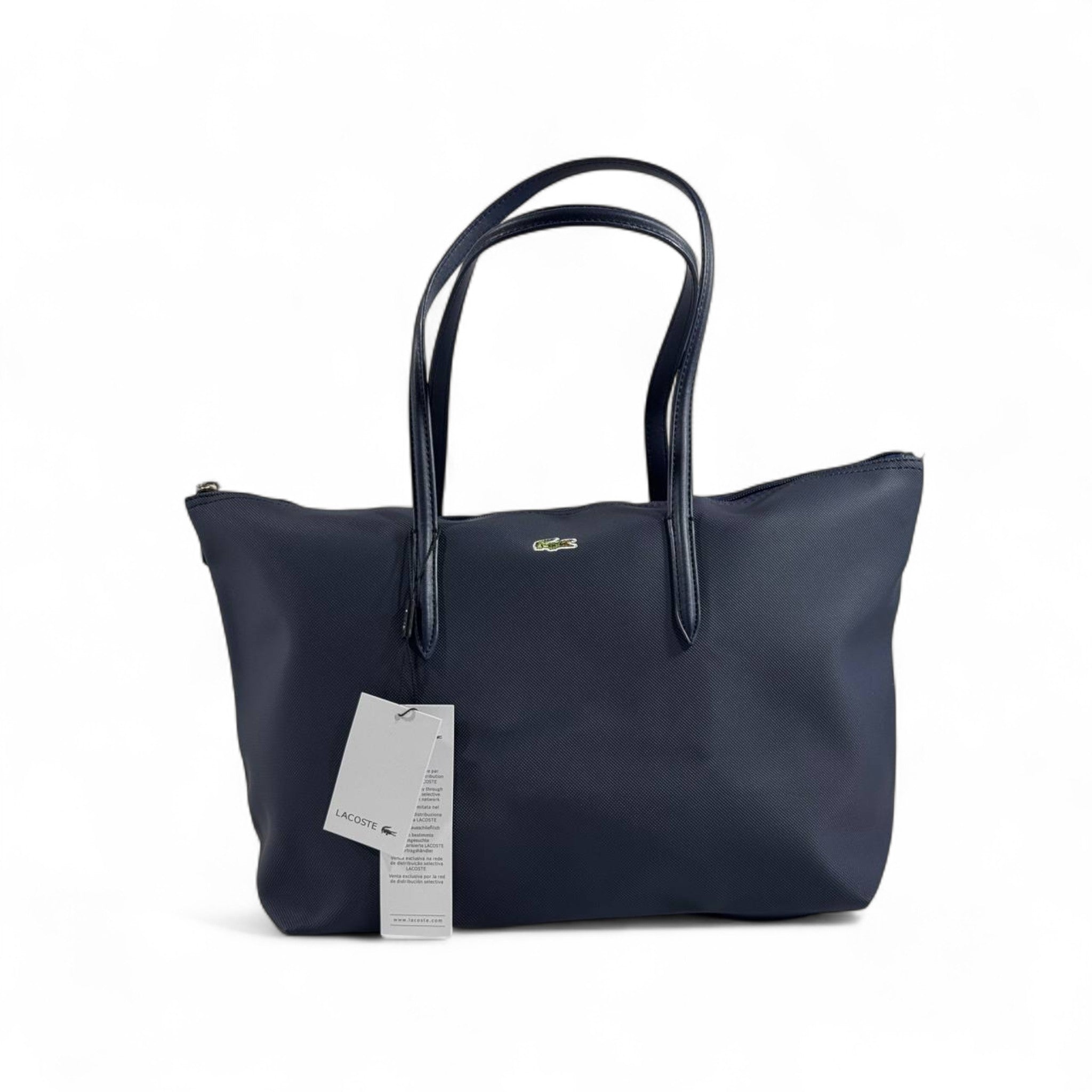 Lacoste Classic Navy Tote Bag – Everyday Elegance in Blue 💙🐊 – MASTERPIECE