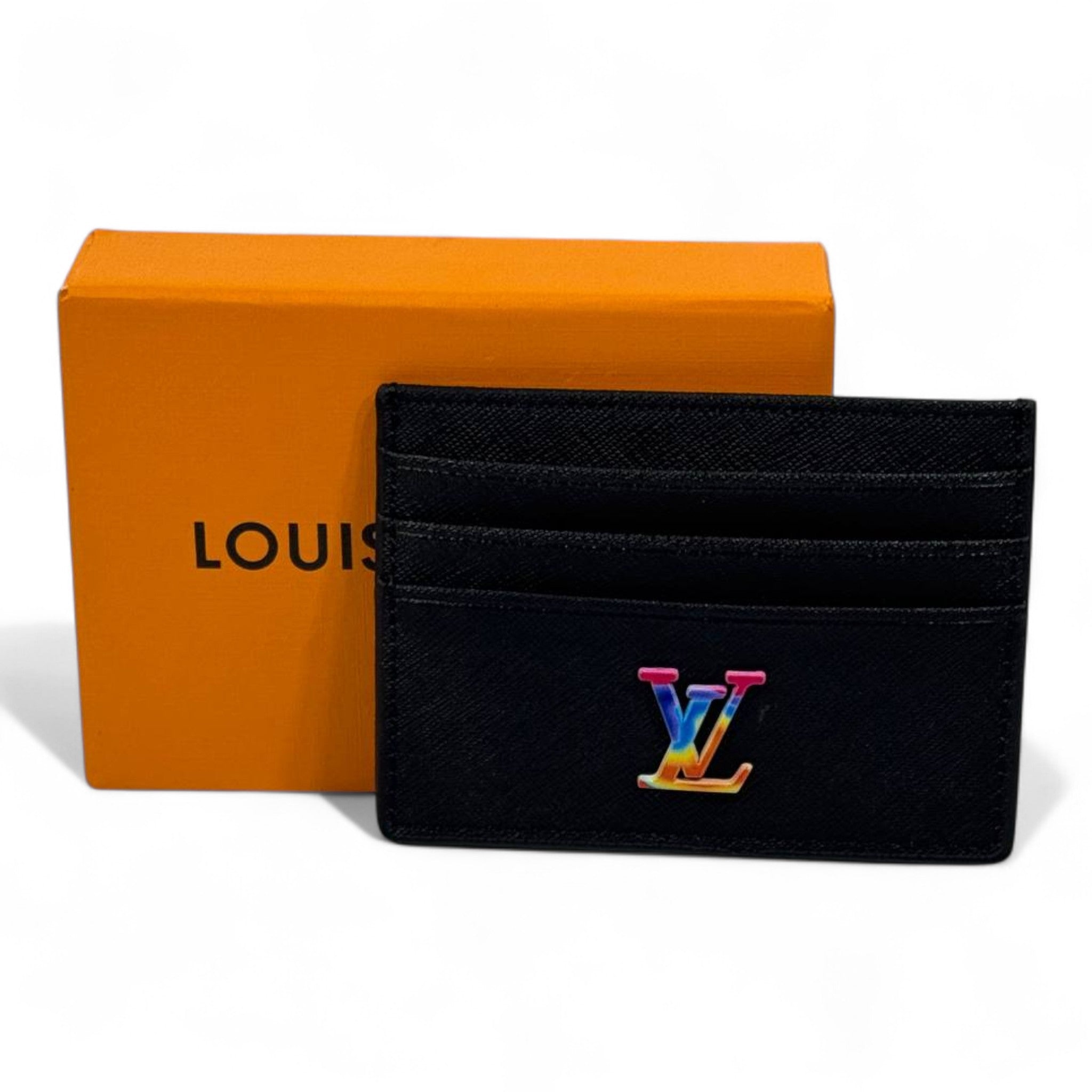 🖤 Louis Vuitton Black Rainbow LV Card Holder – Iconic Elegance with a ...