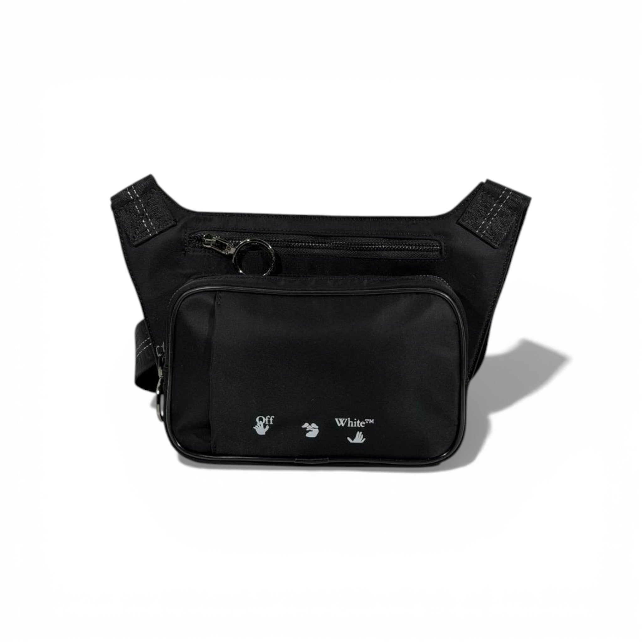 🖤🔥 Off-White Utility Waist Bag – Iconic Black 🔥🖤 – MASTERPIECE