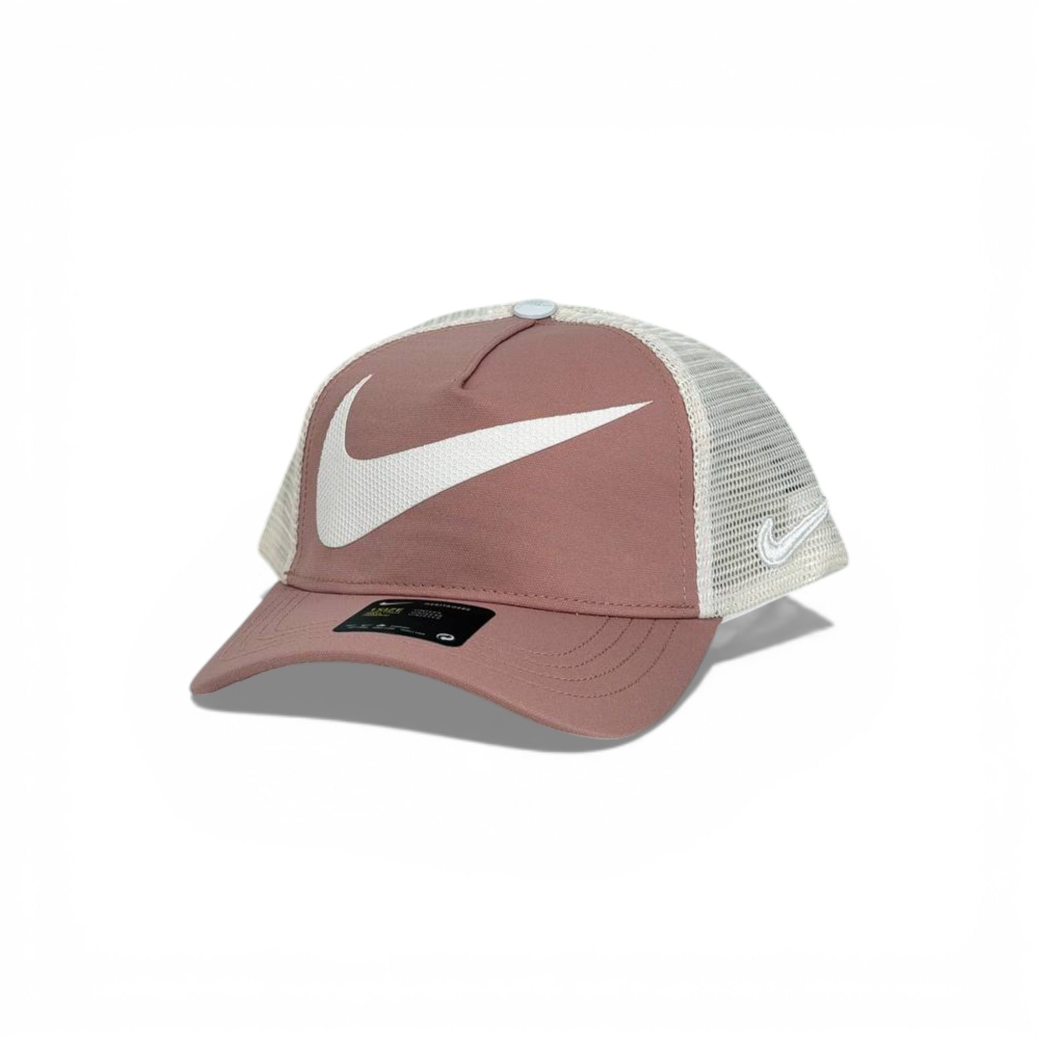 🧢 Nike Swoosh Blush Pink Trucker Baseball Cap 🌸🤍 – MASTERPIECE