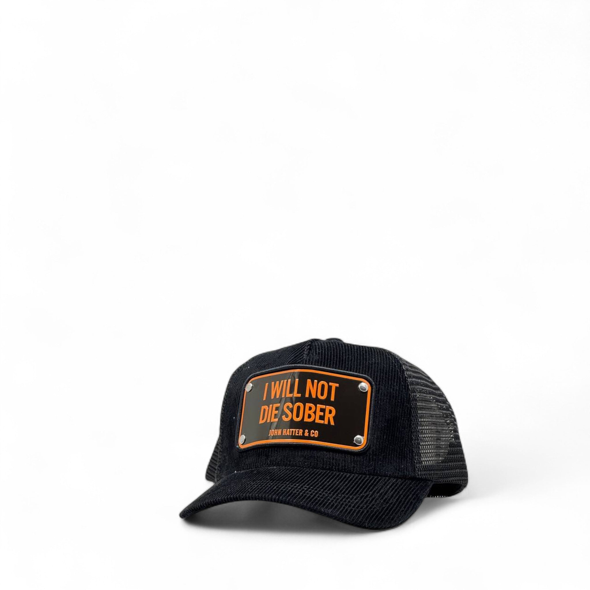 🔥 John Hatter & Co Trucker Cap – "I Will Not Die Sober" 🧢 – MASTERPIECE